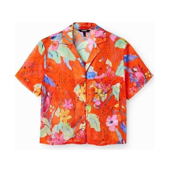 DESIGUAL Дамска риза цвят червен - OneMoreTrend