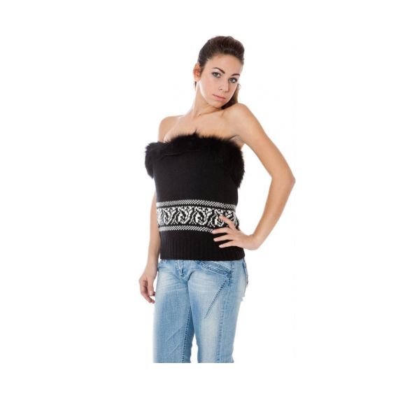 PHARD Дамски топ цвят черен - OneMoreTrend