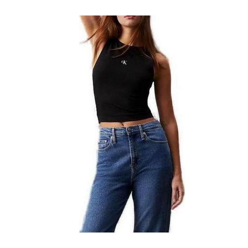 CALVIN KLEIN Дамски топ цвят черен - OneMoreTrend