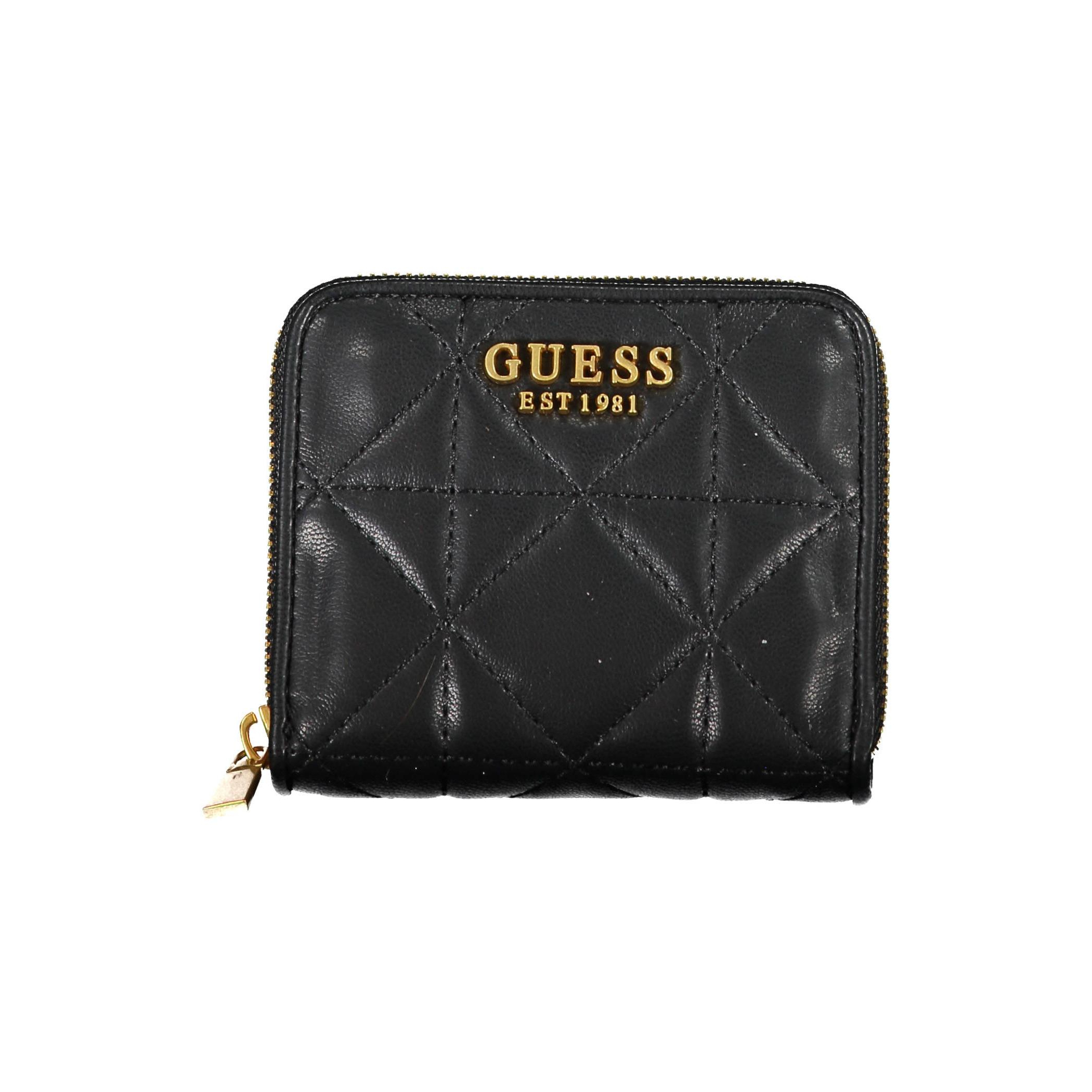 GUESS Дамско портмоне цвят черен - OneMoreTrend