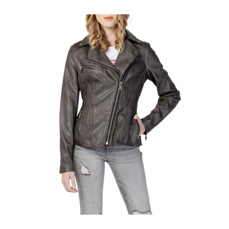 GUESS Дамско яке цвят сив - OneMoreTrend