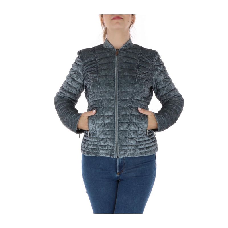 GUESS Дамско яке цвят сив - OneMoreTrend