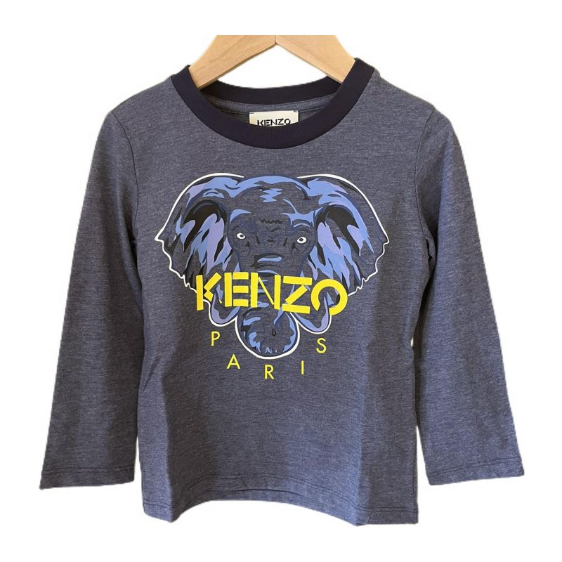 KENZO Детска блуза момче цвят сив - OneMoreTrend