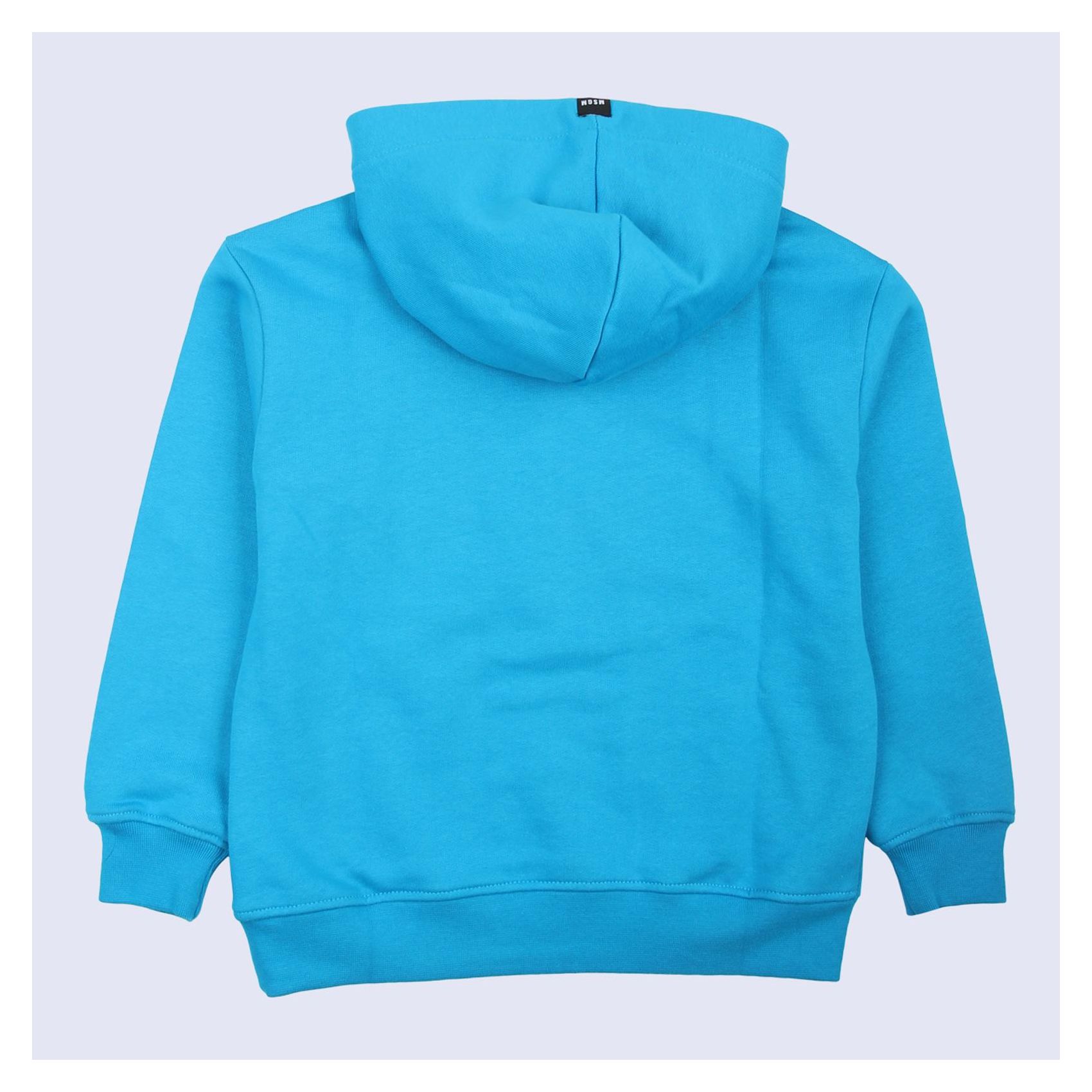 MSGM Детски суичър цвят celeste - OneMoreTrend