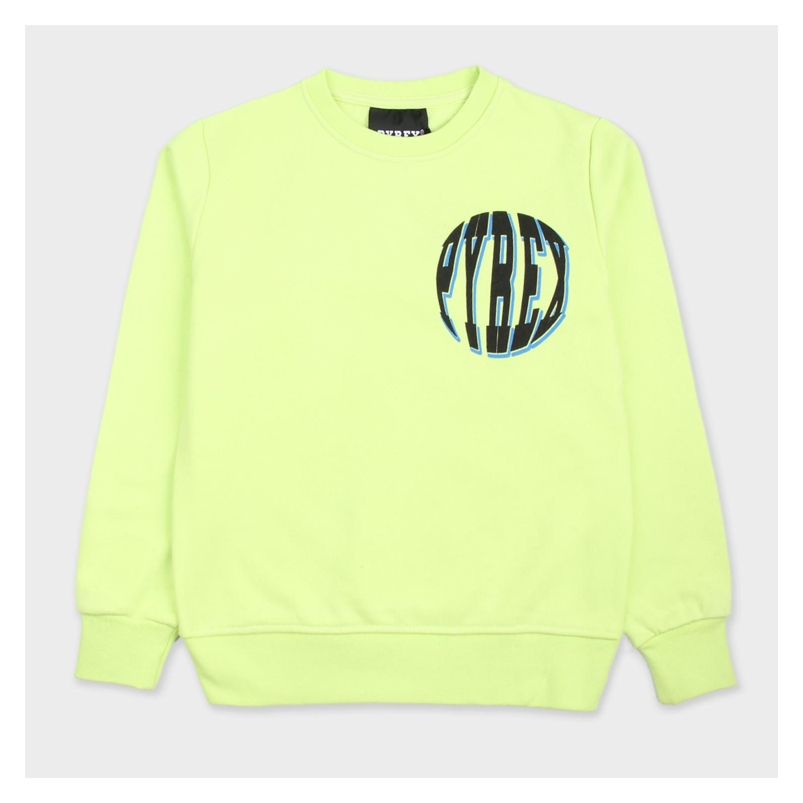 PYREX SPECIAL Детски суичър момче цвят жълто-зелен - OneMoreTrend