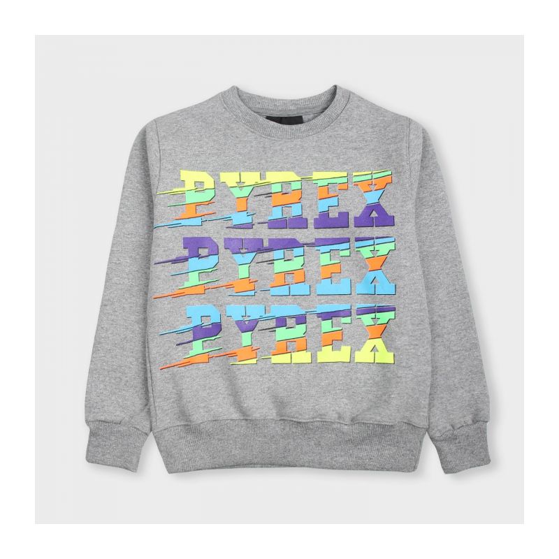 PYREX SPECIAL Детски суичър момче цвят сив - OneMoreTrend