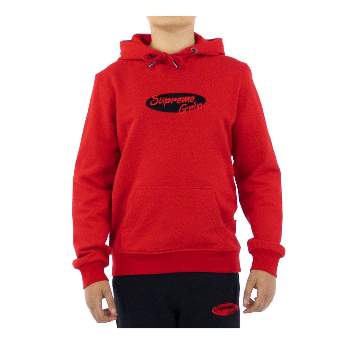SUPREME GRIP Детски суичър момче цвят червен - OneMoreTrend