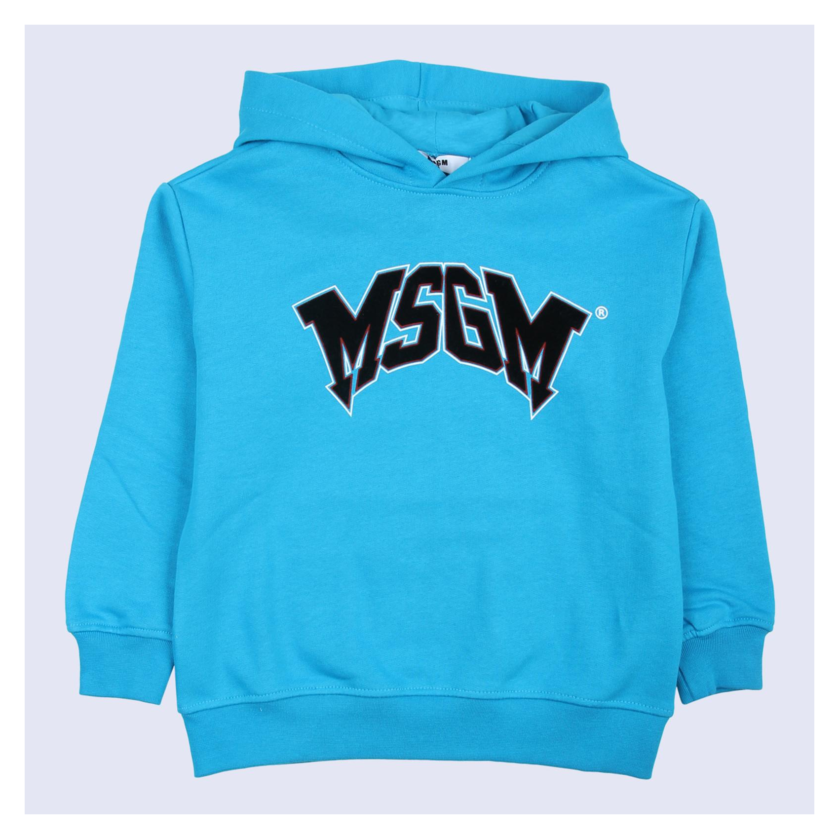 MSGM Детски суичър цвят celeste - OneMoreTrend