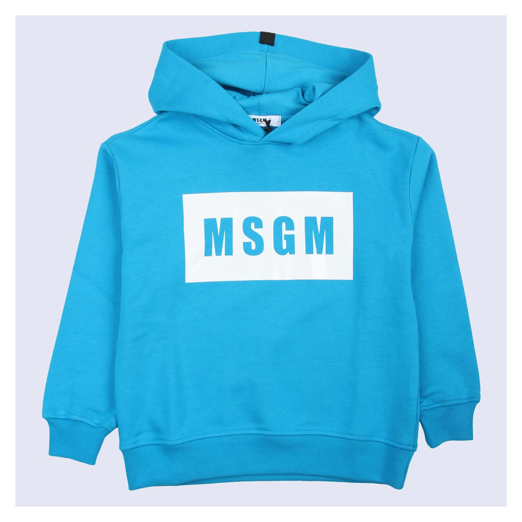 MSGM Детски суичър цвят celeste - OneMoreTrend