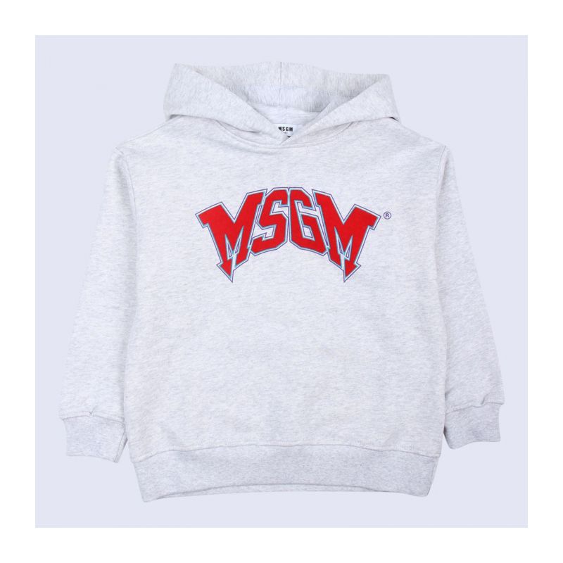 MSGM Детски суичър цвят сив - OneMoreTrend