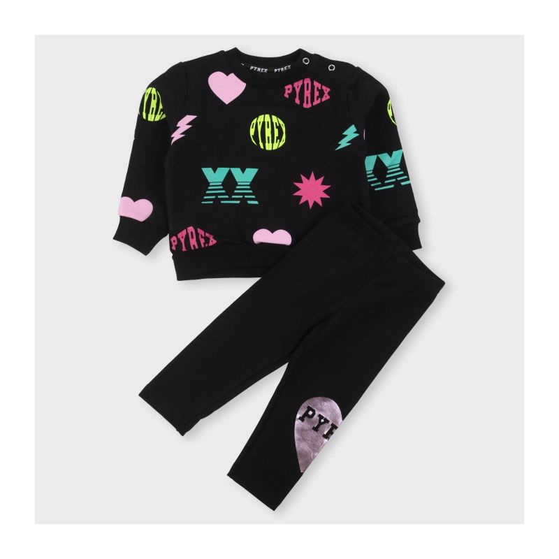 PYREX Комплект детски дрехи момиче цвят neroblack - OneMoreTrend