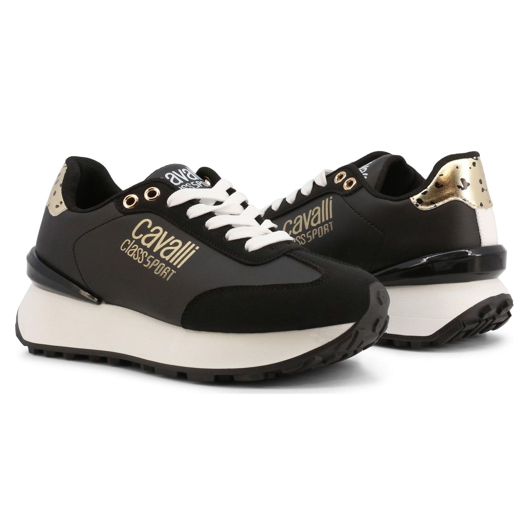 CAVALLI CLASS Маратонки цвят черен - OneMoreTrend