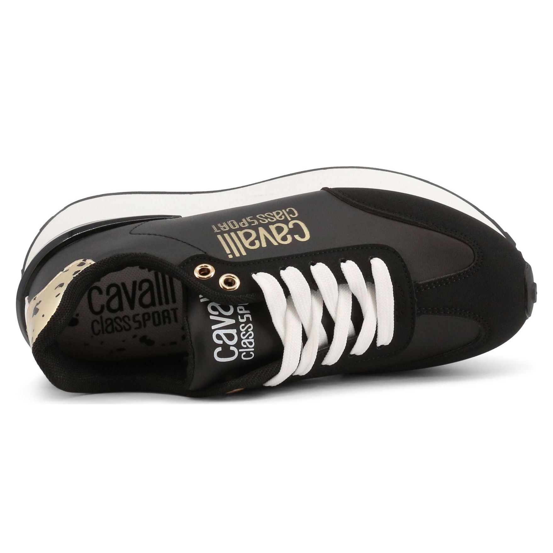 CAVALLI CLASS Маратонки цвят черен - OneMoreTrend