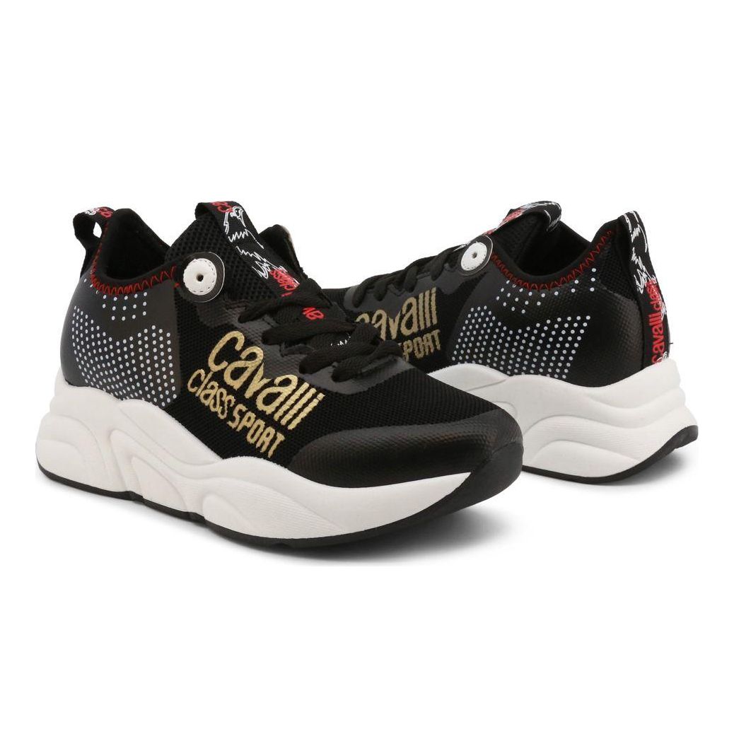 CAVALLI CLASS Маратонки цвят черен - OneMoreTrend