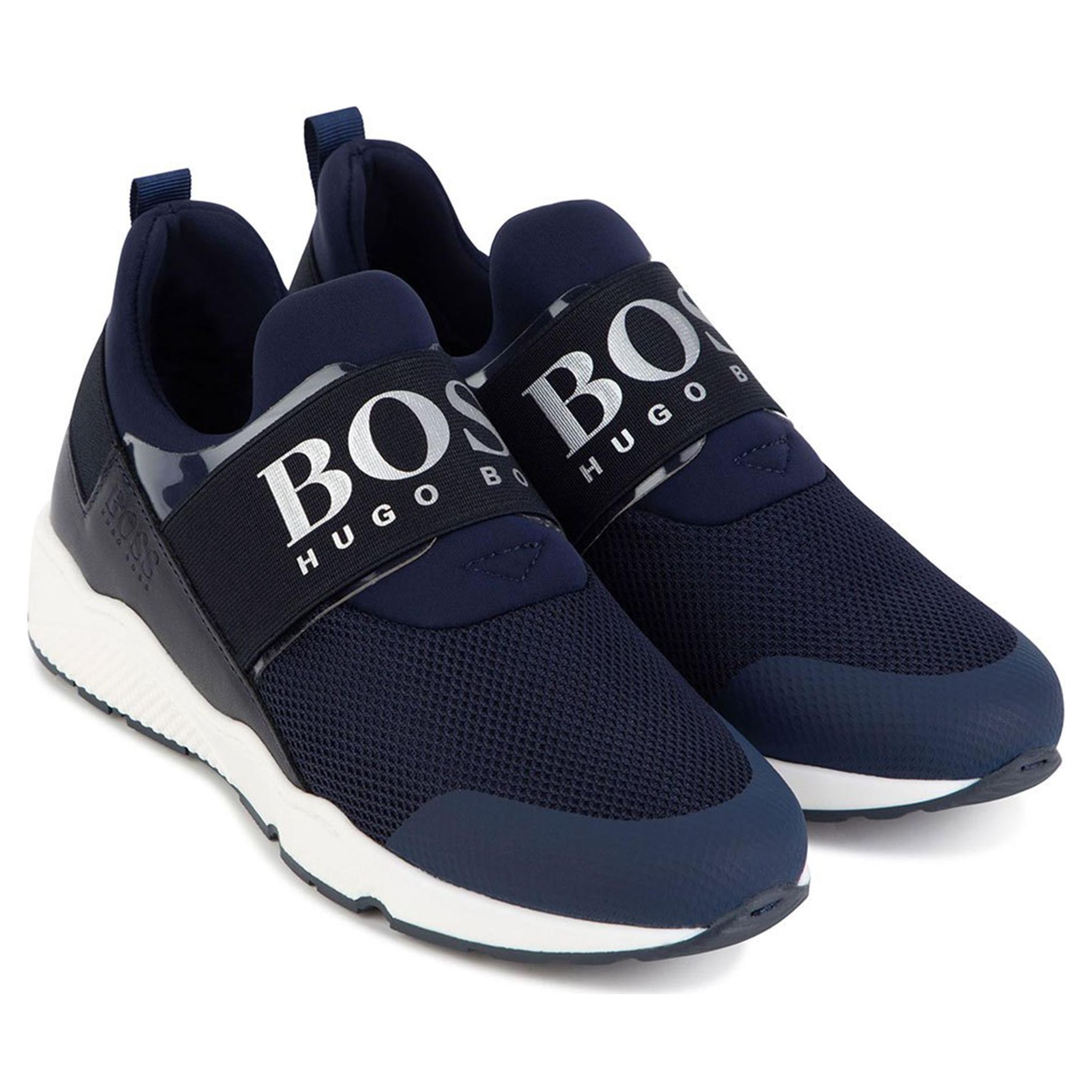 HUGO BOSS Маратонки момче цвят bleu cargo - OneMoreTrend