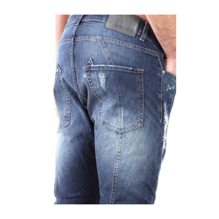 ABSOLUT JOY Мъжки дънки цвят син - OneMoreTrend