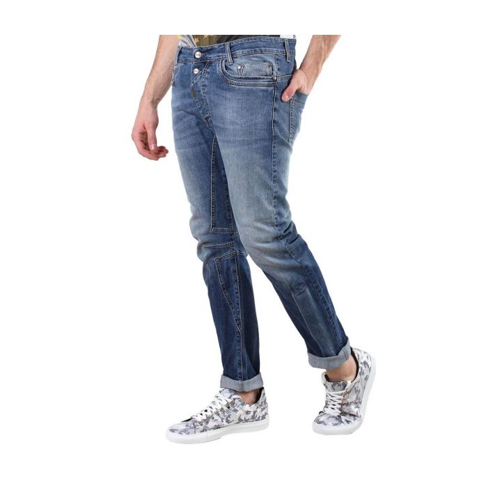 ABSOLUT JOY Мъжки дънки цвят син - OneMoreTrend