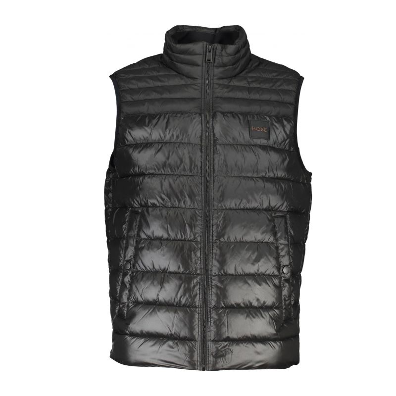 HUGO BOSS Мъжки елек цвят черен - OneMoreTrend