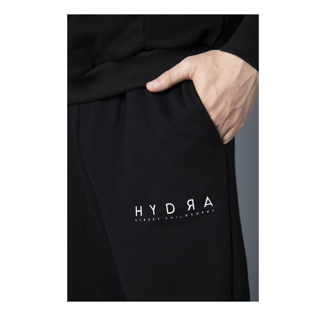 HYDRA CLOTHING Мъжки панталон цвят черен - OneMoreTrend