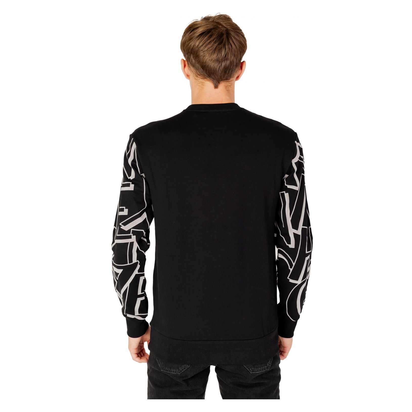 ARMANI EXCHANGE Мъжки суичър цвят черен - OneMoreTrend