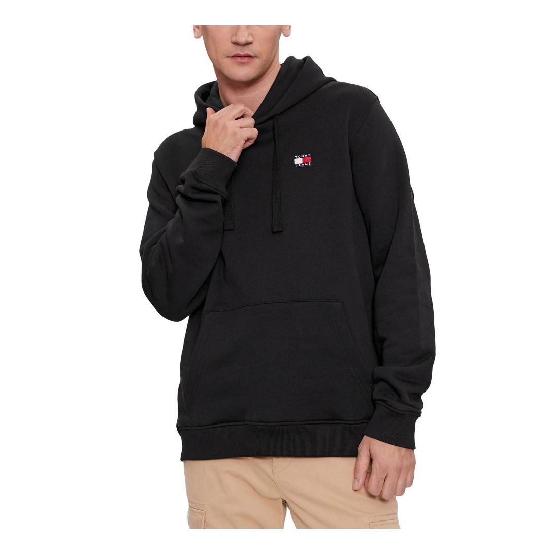 TOMMY HILFIGER Мъжки суичър цвят черен - OneMoreTrend