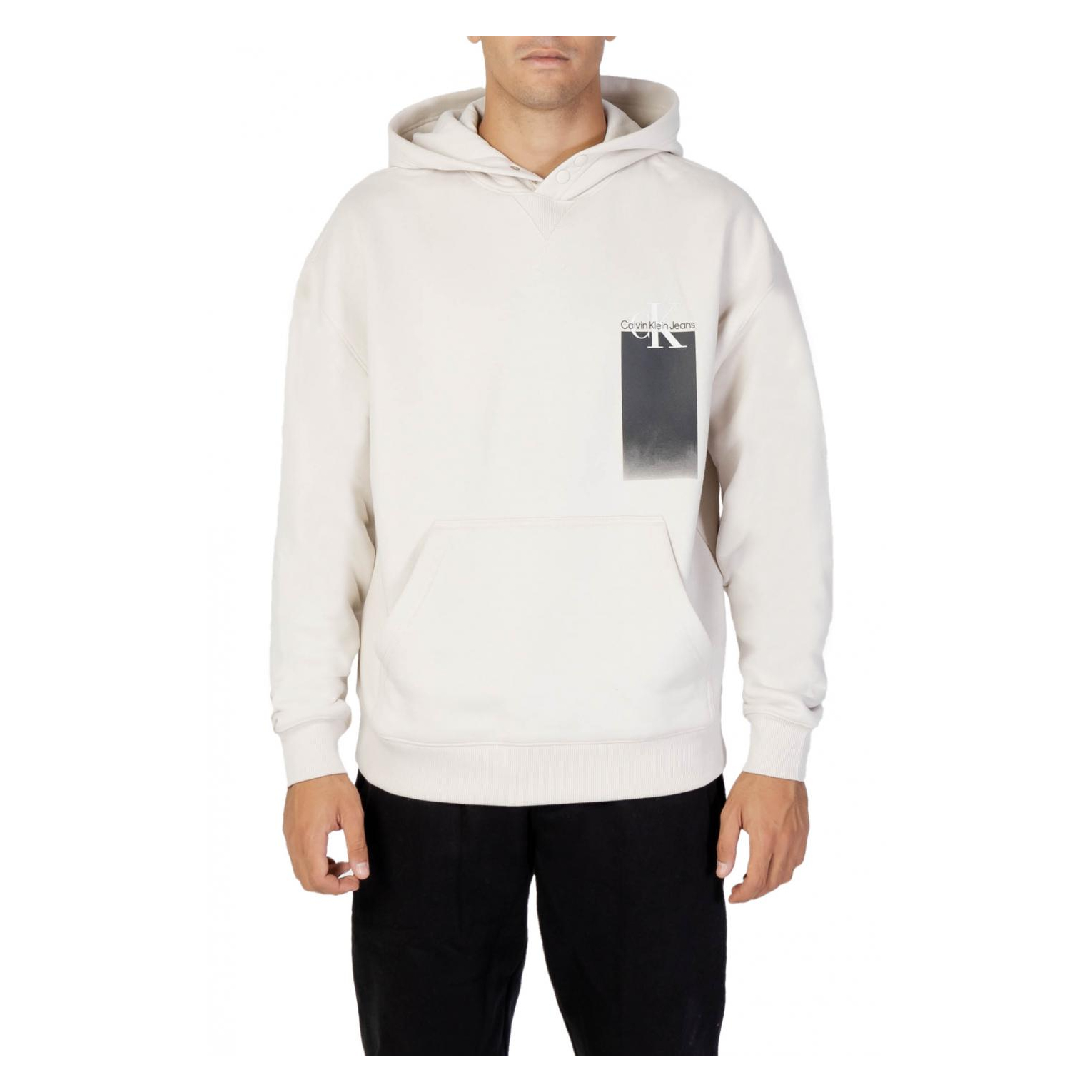 CALVIN KLEIN Мъжки суичър цвят бежов - OneMoreTrend