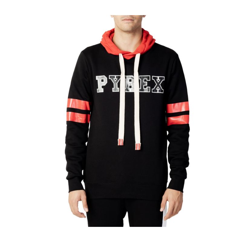 PYREX Мъжки суичър цвят черен - OneMoreTrend
