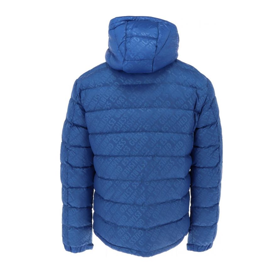 GUESS Мъжко яке шушляково цвят син - OneMoreTrend